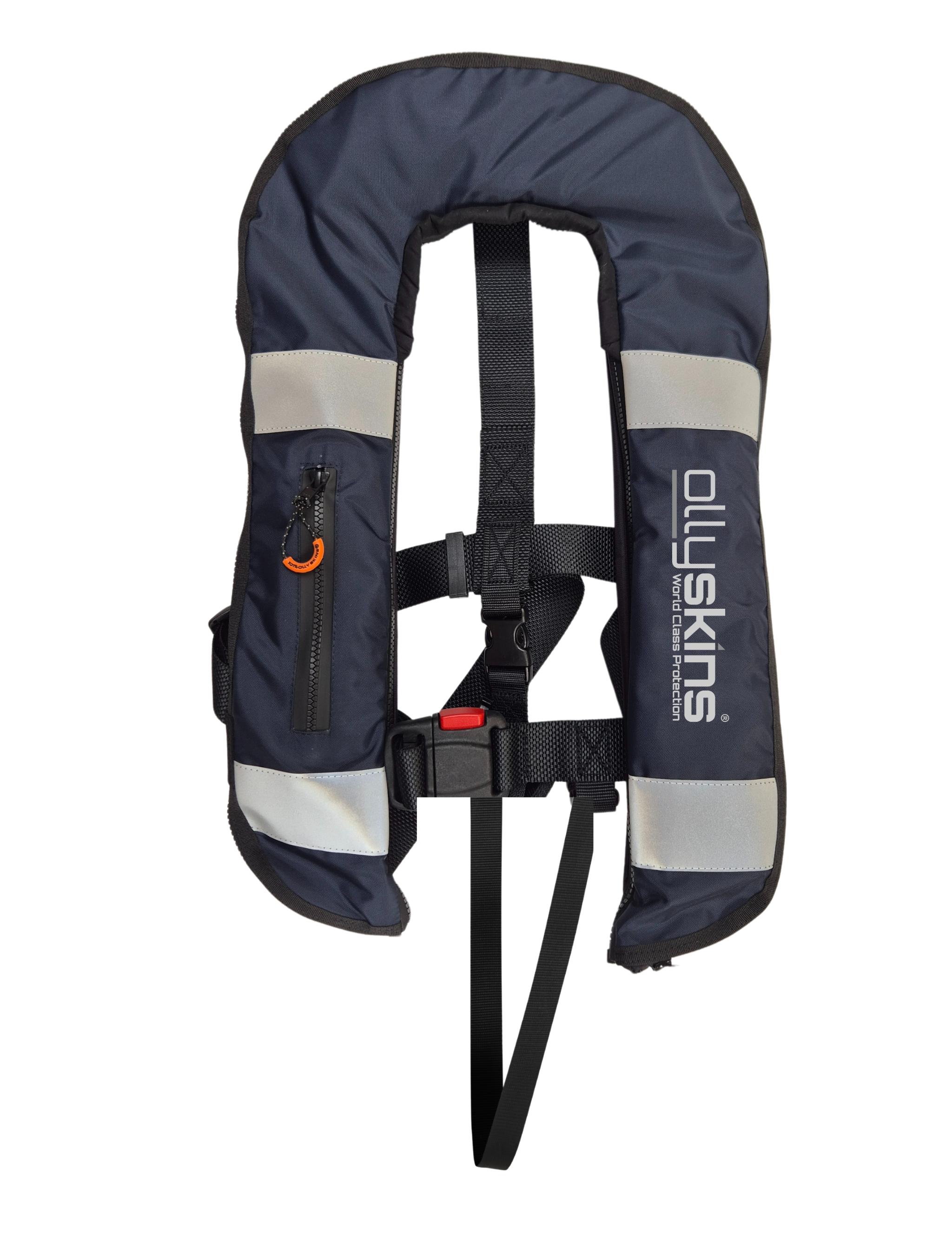 Ollyskins 9920 170N Manual Wader Life Jacket, Navy| Ollyskins