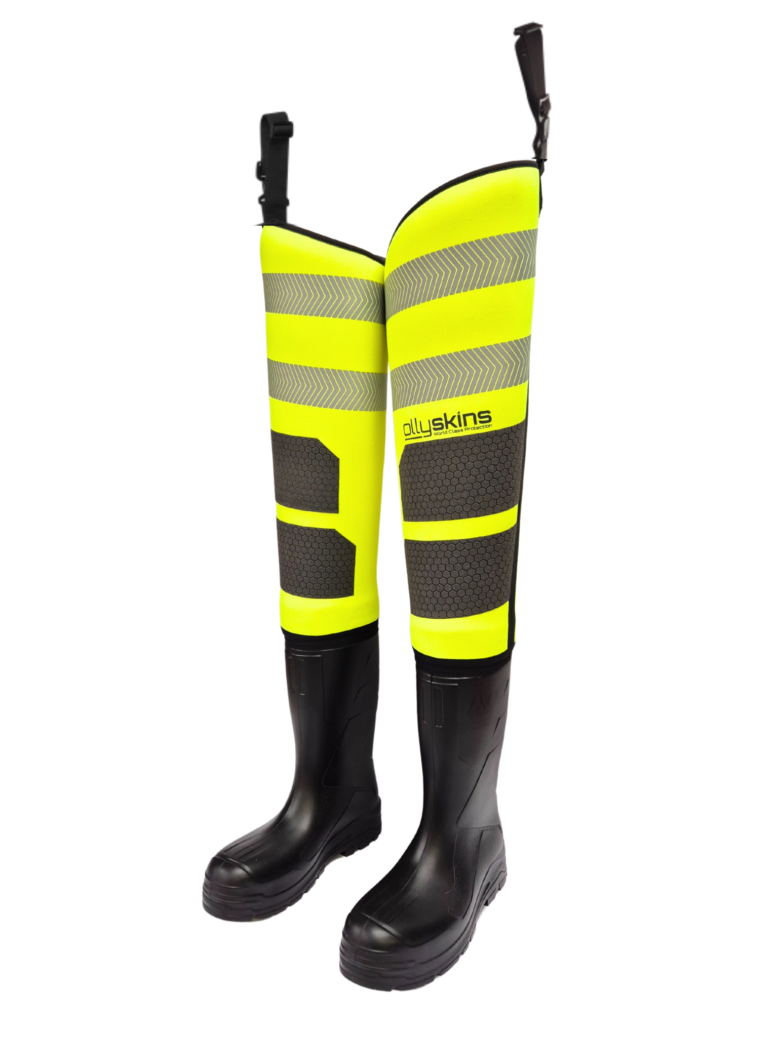 5mm Fluor Yellow S5 Safety Neoprene Thigh Wader – Ollyskins