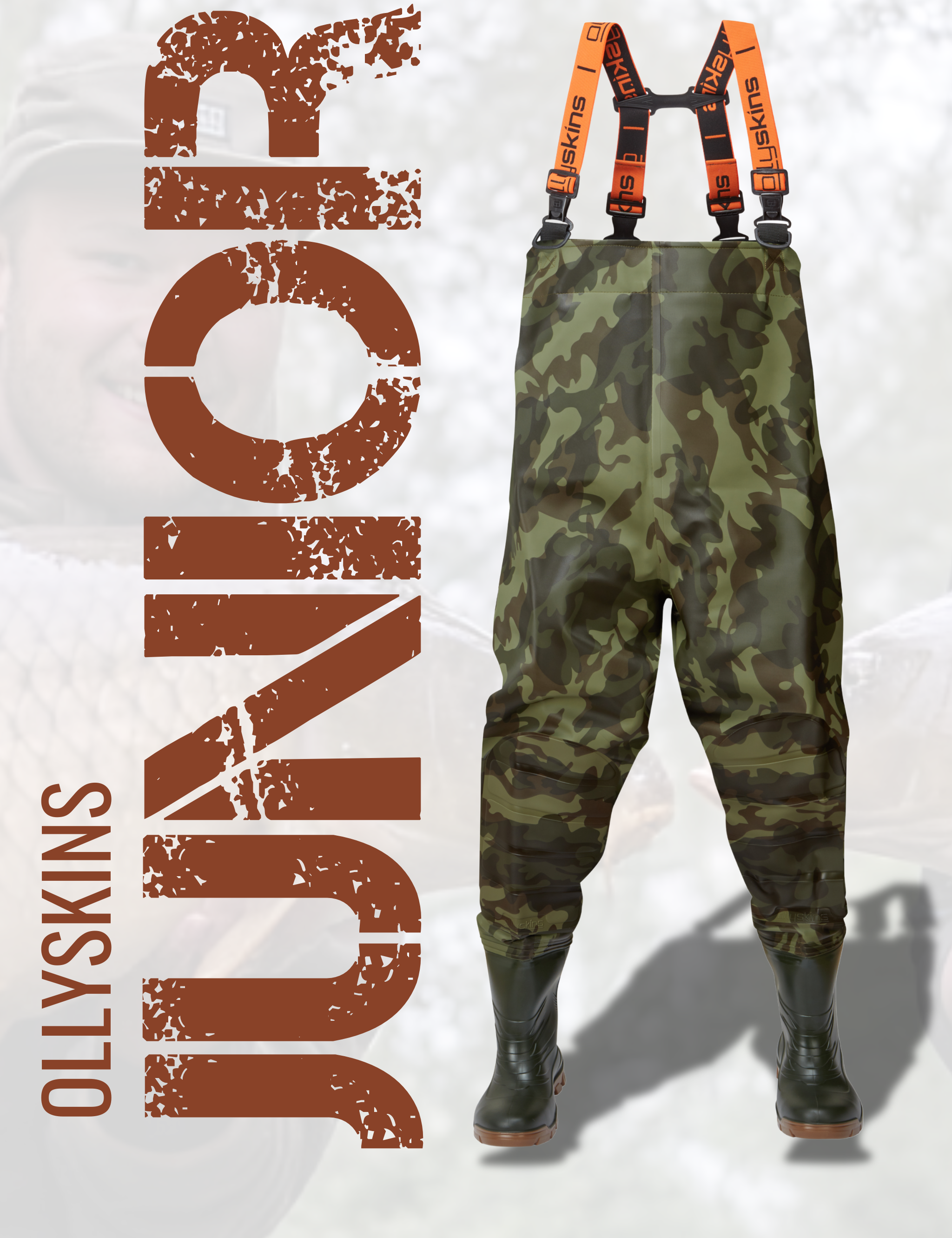 Ollyskins 2784 Elite CAMO Junior PVC Angling Chest Wader
