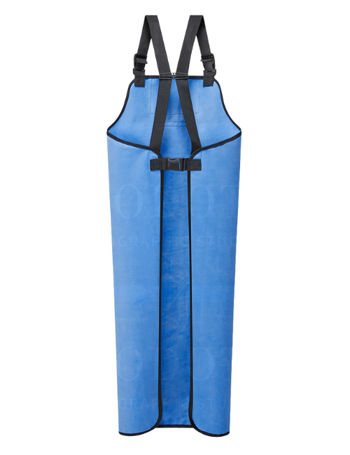 Ollyskins 9236 Butyl Rubber X-Brace Apron, Blue